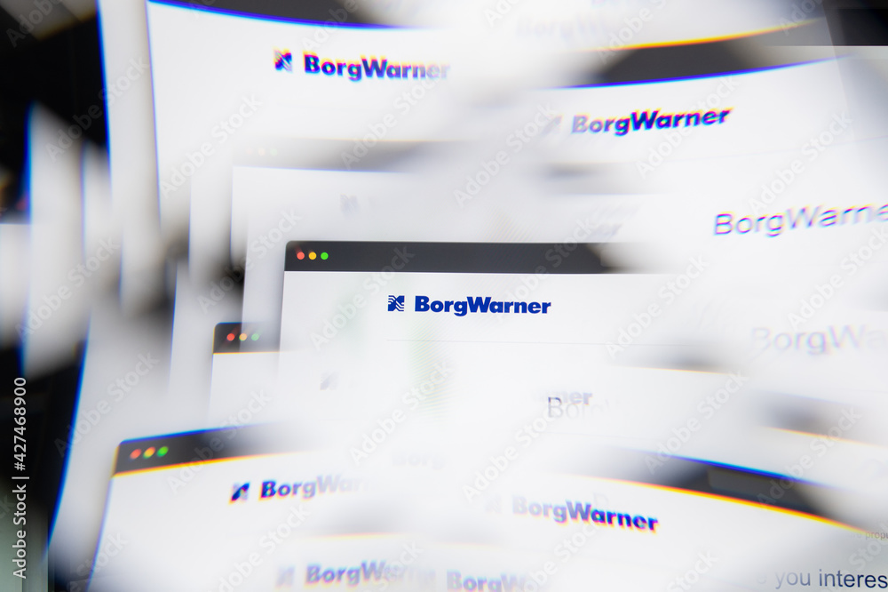 Milan, Italy - APRIL 10, 2021: Delphi Technologies logo on laptop ...