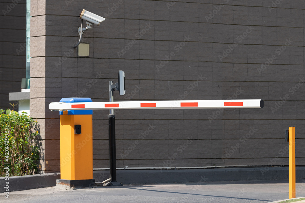 car park barrier, automatic entry system. Stock Photo | Adobe Stock
