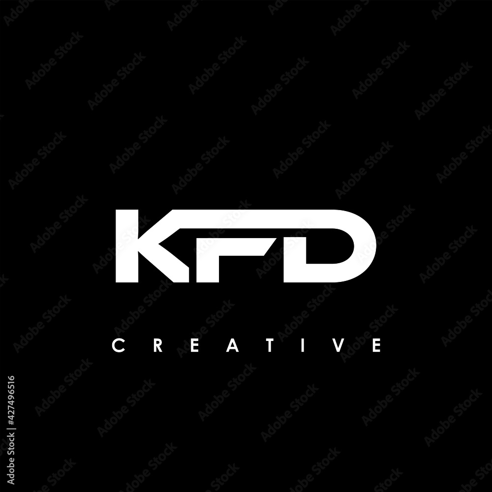 KFD Letter Initial Logo Design Template Vector Illustration Stock ...