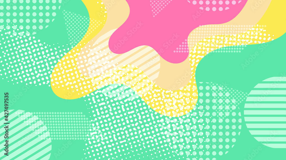 Seamless pattern.Art design trendy 80s-90s memphis style.Creative ...