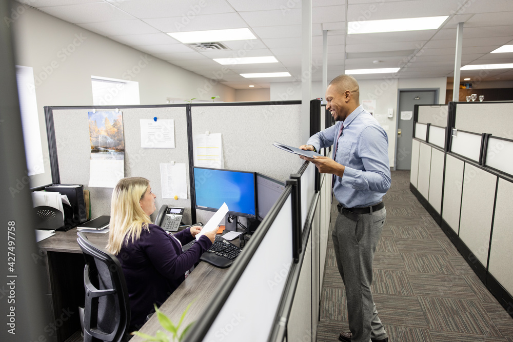 Man In Cubicle