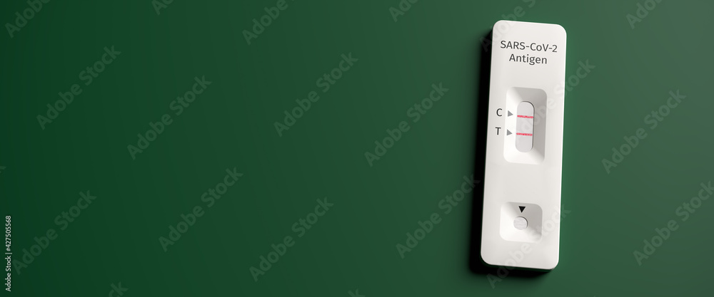 Quick testing for Covid-19 / SARS-CoV-2 infection concept: One rapid ...