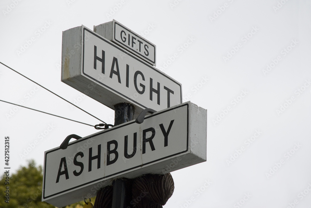 Street signs of Haight and Ashbury at San Francisco Stock Photo | Adobe ...