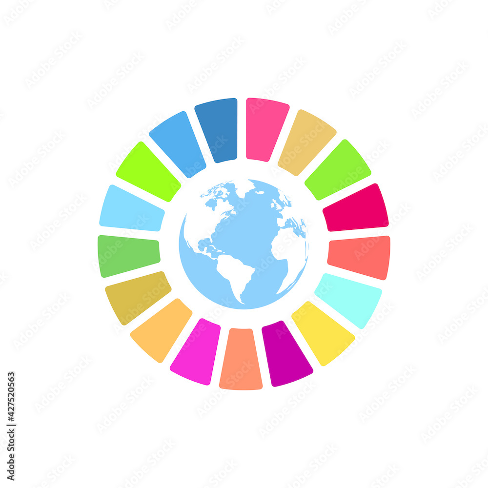 Corporate social responsibility sign. Sustainable Development Goals ...