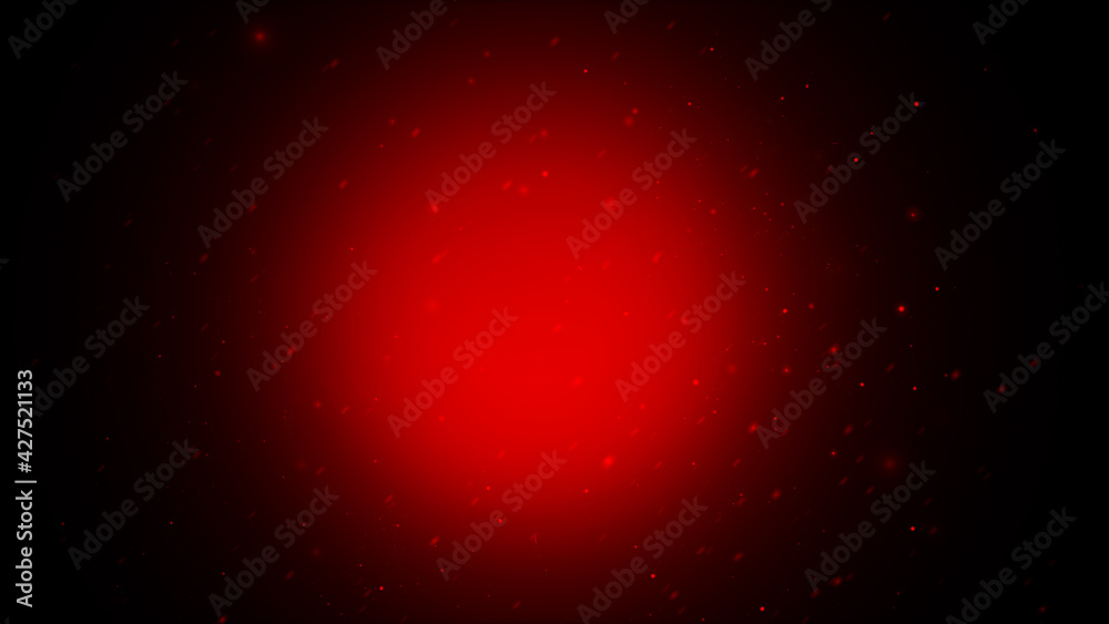 Perfect red fire particles embers sparks on isolated black background ...