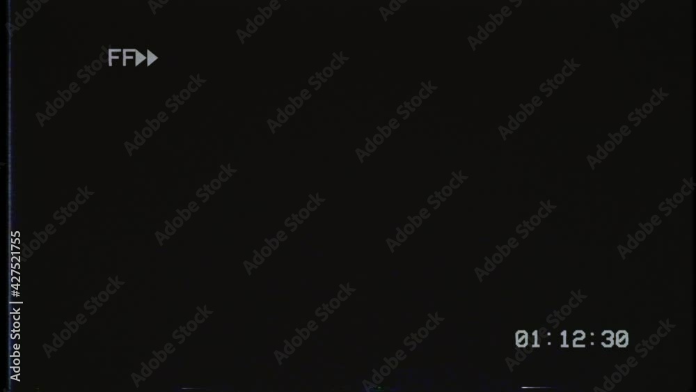 Videocassette recorder (VCR). Fast Forward, play, pause, rewind ...