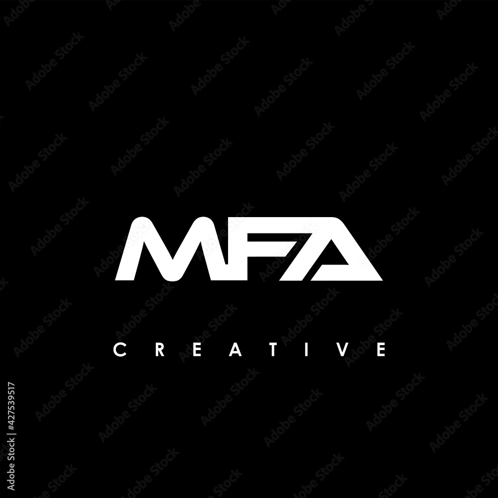 MFA Letter Initial Logo Design Template Vector Illustration Stock ...
