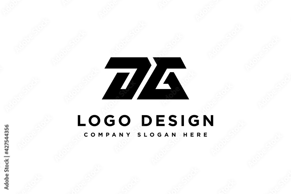 initials letter DG logo design vector illustration Stock Vector | Adobe ...