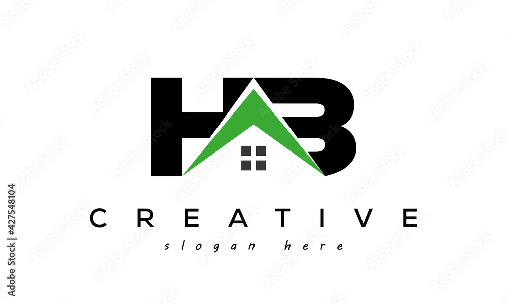 initial HB real estate logo vector Stock Vector | Adobe Stock