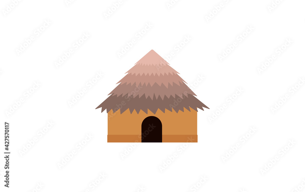 Hut cottage emoji vector illustration Stock Vector | Adobe Stock