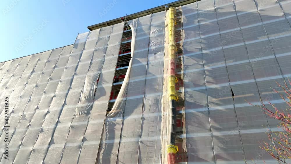 Scaffolding temporary structure for building structure support in ...