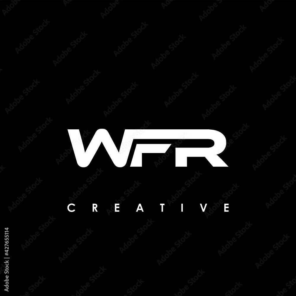 WFR Letter Initial Logo Design Template Vector Illustration Stock ...