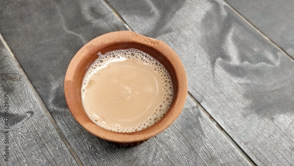 A kulhar or kulhad cup (traditional handle-less clay cup) from North ...