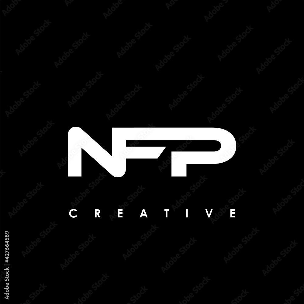 NFP Letter Initial Logo Design Template Vector Illustration Stock ...