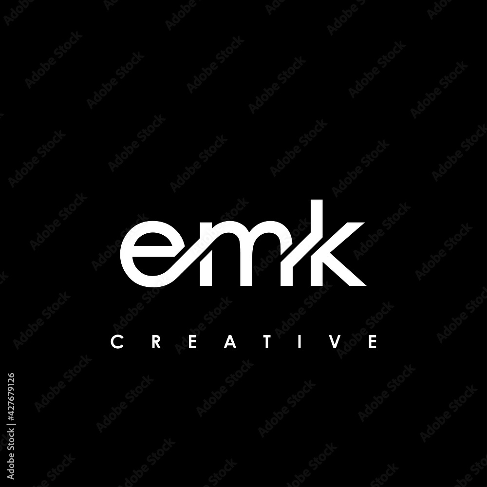 EMK Letter Initial Logo Design Template Vector Illustration Stock ...