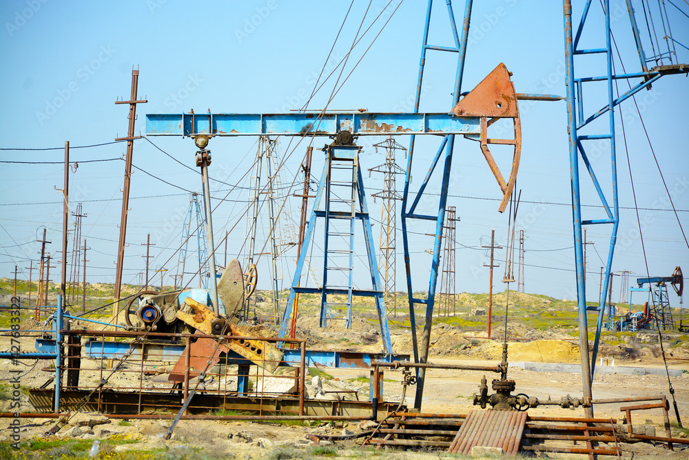 pumping drilling rig. Oil and gas production. Drilling rigs for the ...