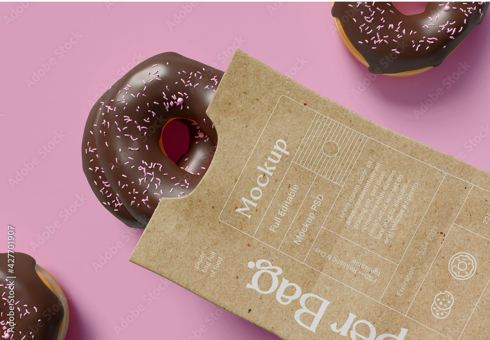 Mini Dunkin Donuts Box Template