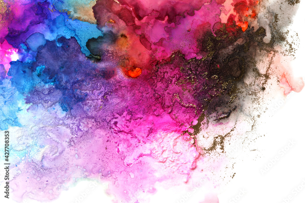 Abstract Watercolor And Ink