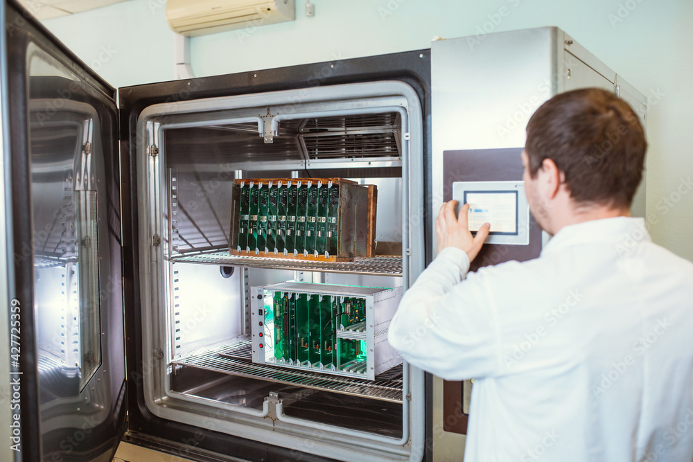 Engineer programs, sets up a test laboratory for finished printed ...