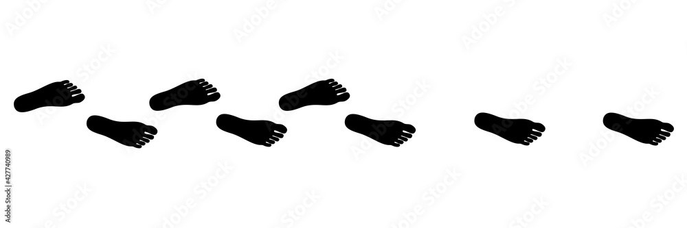 Mysterious diappearing footprint and foot imprint - footmark made by ...