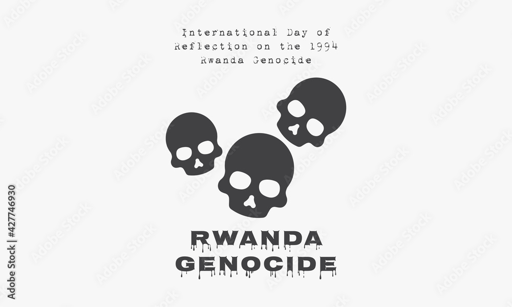 skull symbol vector illustration. International Day of Reflection on ...