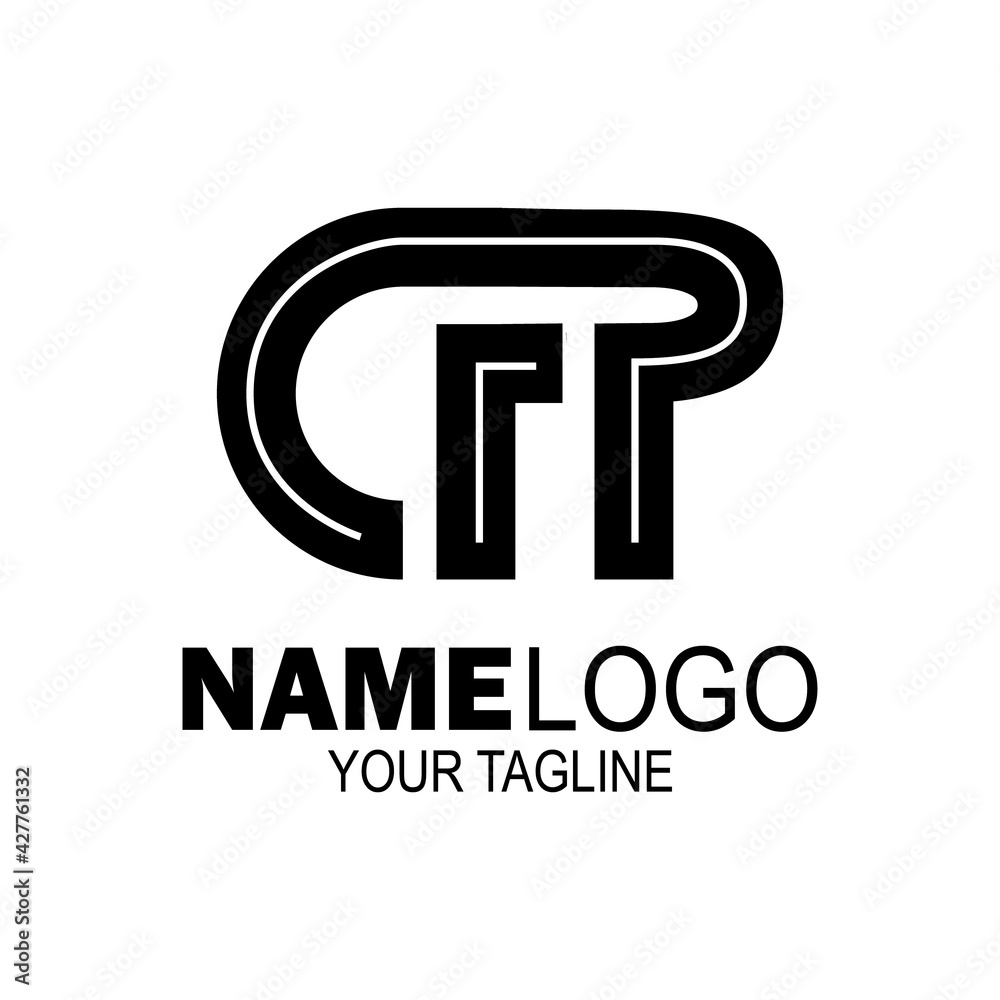 initial Letter CFP logo design. for company logos. vector Stock Vector ...