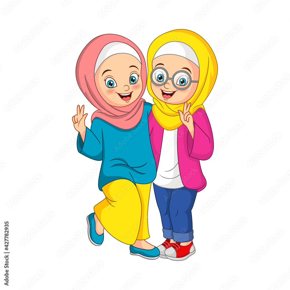 Muslim Girl Clipart