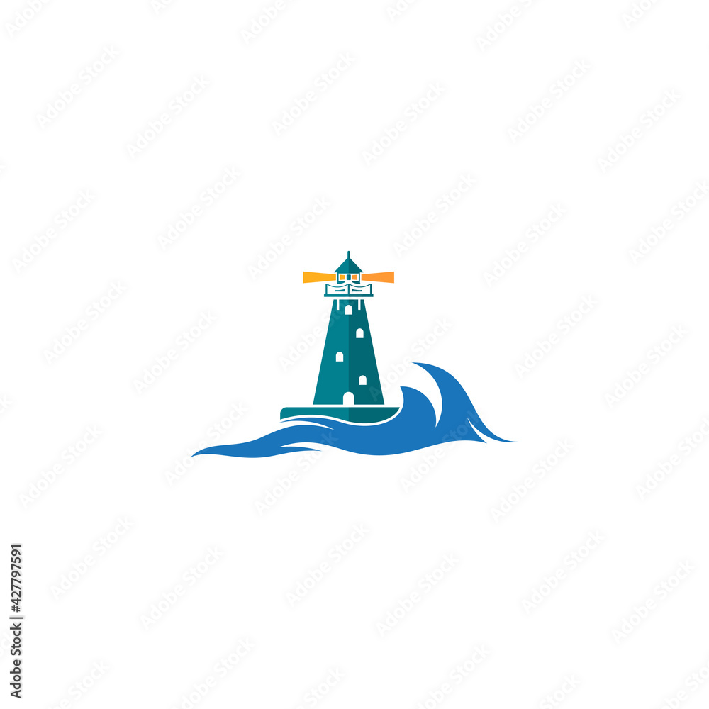 Mercusuar logo design vector illustration, Creative Mercusuar logo ...