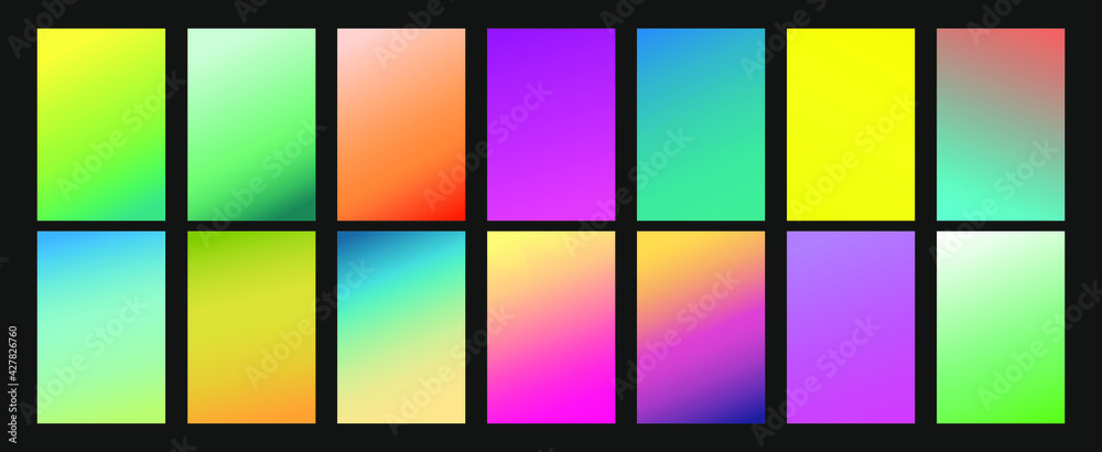 Modern screen vector background. Color template for mobile app ...