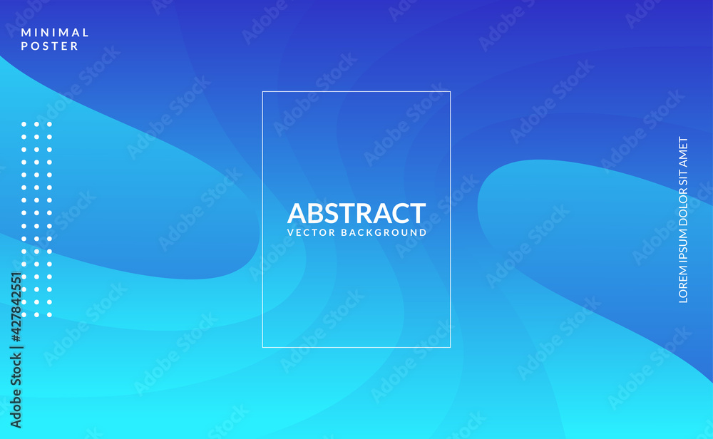 abstract blue gradient wave style background Stock Vector | Adobe Stock