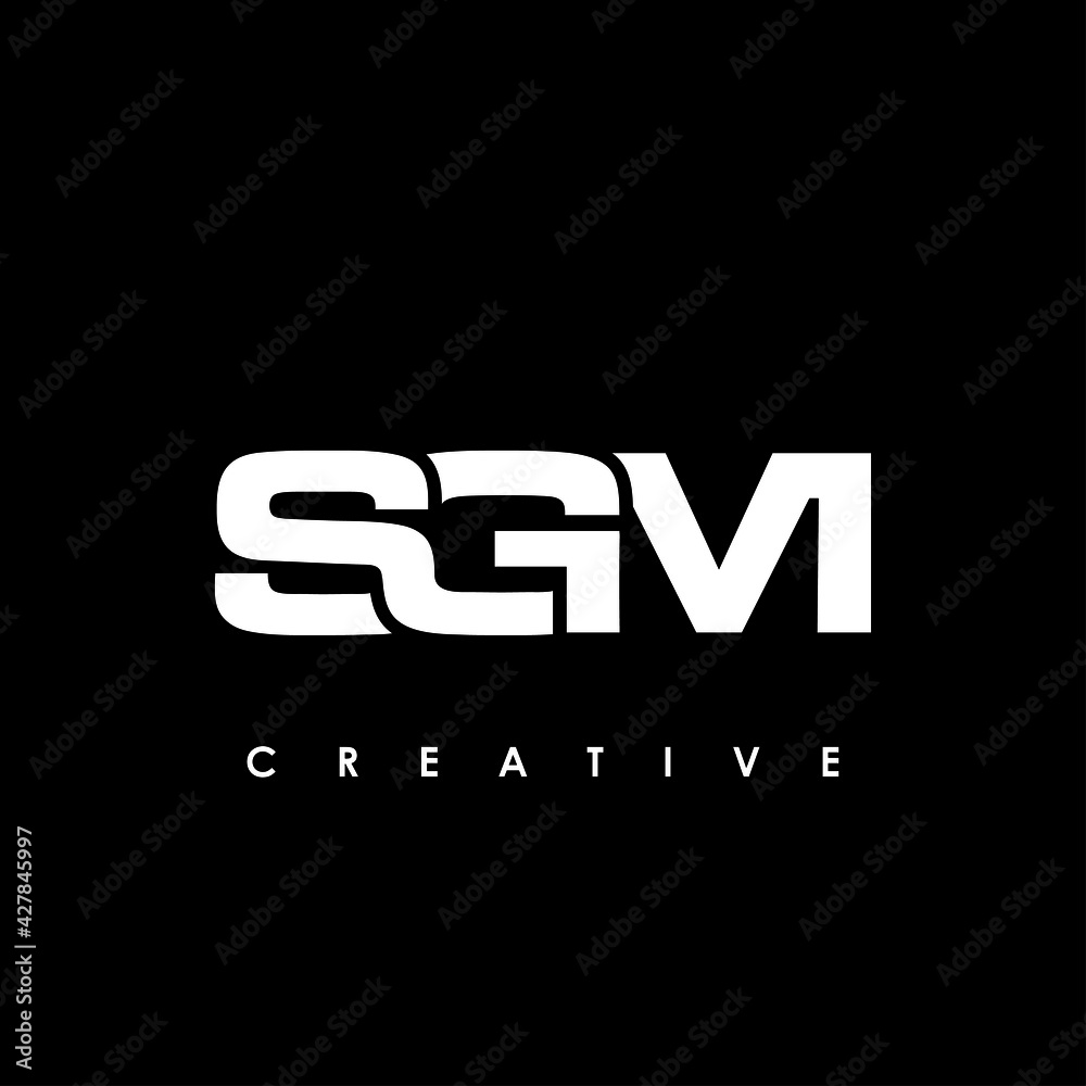 SGM Letter Initial Logo Design Template Vector Illustration Stock ...