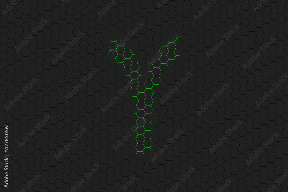 Upsilon sign. Upsilon letter, Greek alphabet Symbol Stock Illustration ...