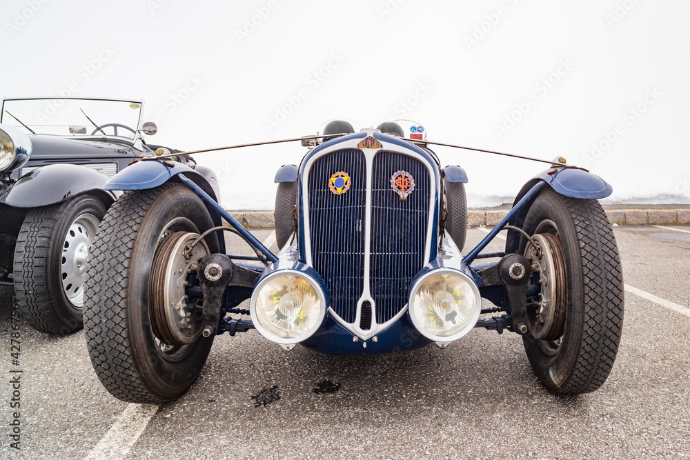 fuscher toerl, austria, 25 sep 2015, vintage delahaye roadster at the ...