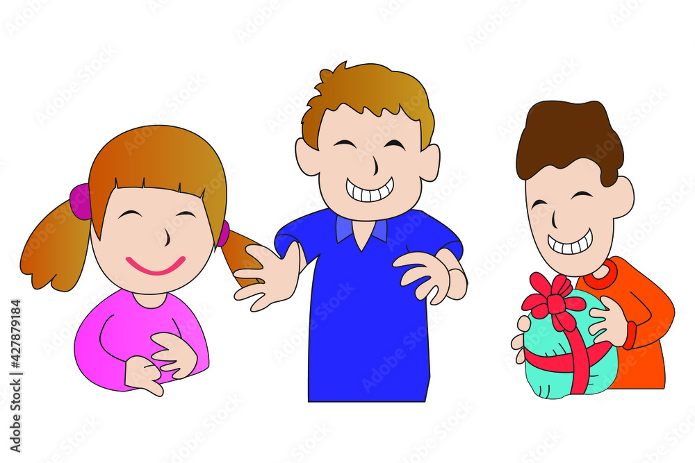 Kids Giving Clipart