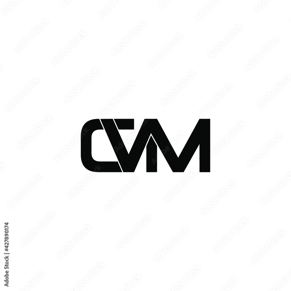 cvm letter original monogram logo design Stock Vector | Adobe Stock