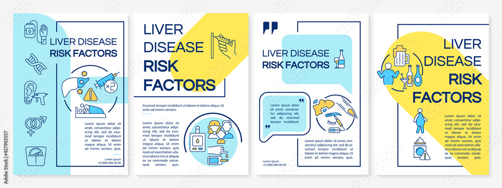 Liver Disease Risk Factors Brochure Template Infected Needles Sex