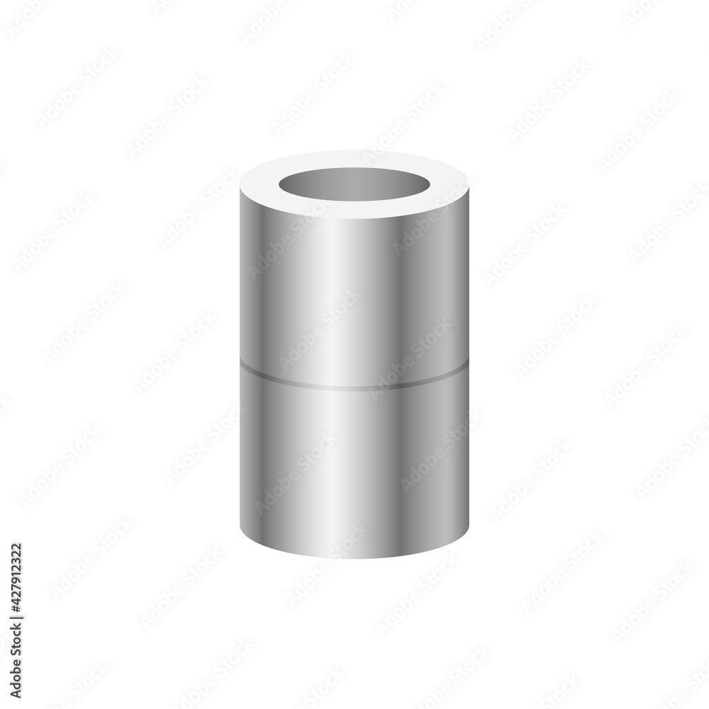 Vetor de PVC plastic pipe fittings or coupling vector design isolated ... Vetor de PVC plastic pipe fittings or coupling vector design isolated ...