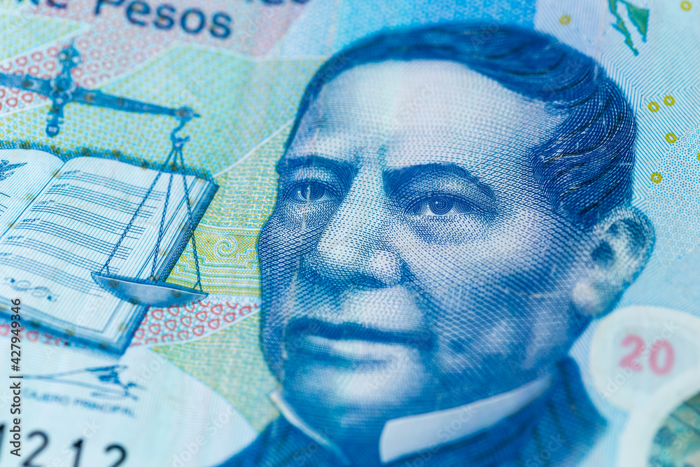 mexico, cash, paper money, mxn, pesos, polymer banknote, 26th president ...
