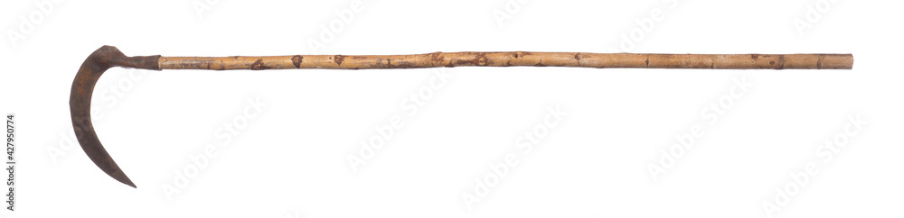 halloween scythe isolated on white background Stock Photo | Adobe Stock