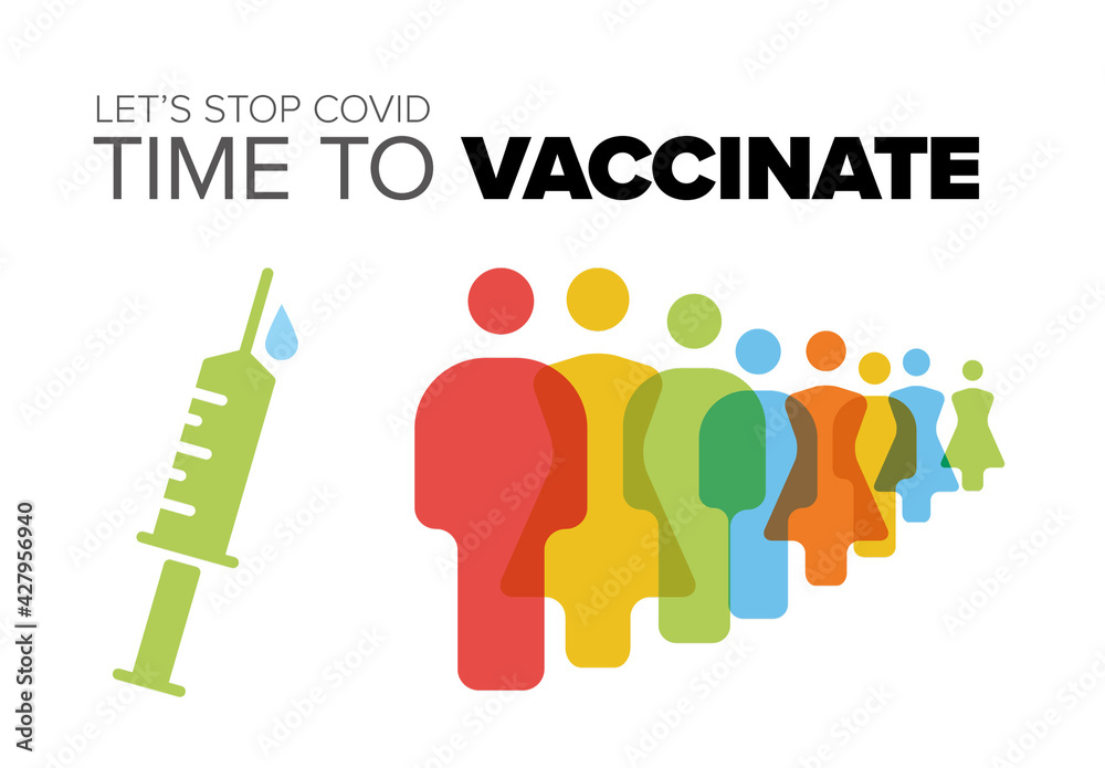 Time to Vaccinate Poster Flyer Template Layout Stock Template | Adobe Stock