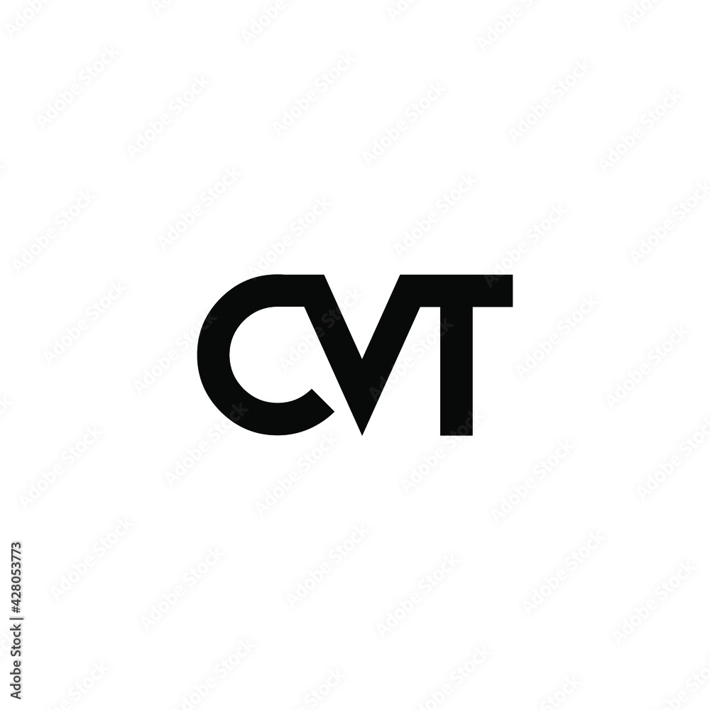 cvt letter original monogram logo design Stock Vector | Adobe Stock