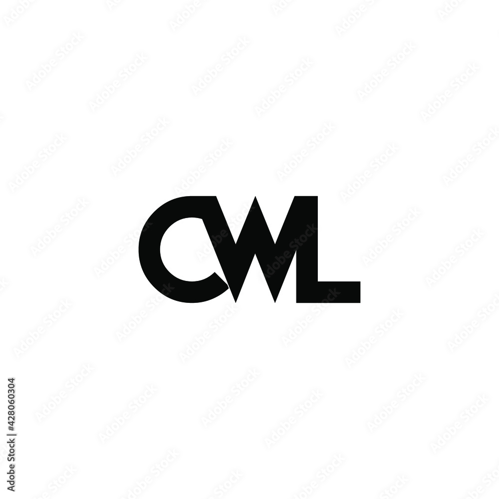 cwl letter original monogram logo design Stock Vector | Adobe Stock