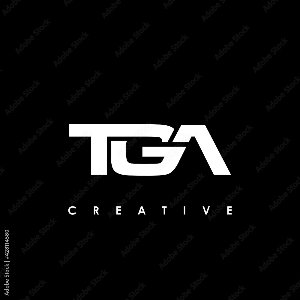 TGA Letter Initial Logo Design Template Vector Illustration Stock ...