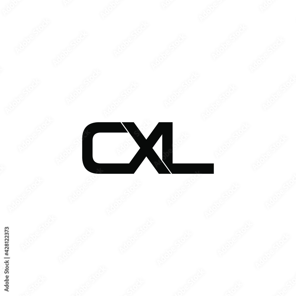 cxl letter original monogram logo design Stock Vector | Adobe Stock