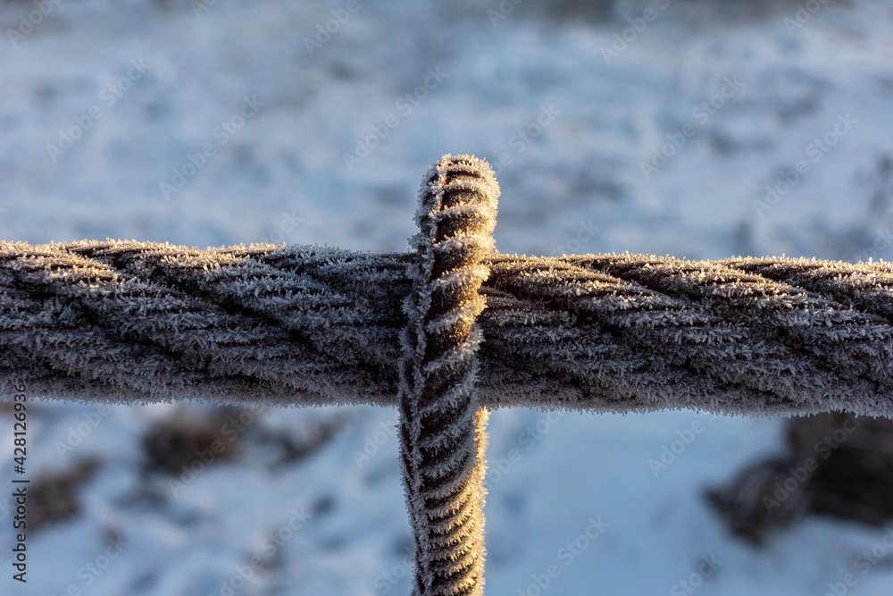 The steel cable used for fixing the suspension bridge and the types of ...