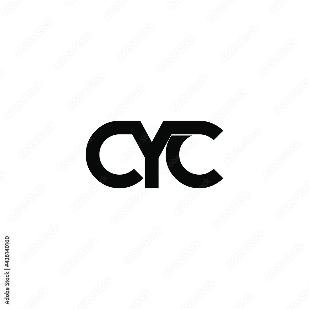 cyc letter original monogram logo design Stock Vector | Adobe Stock