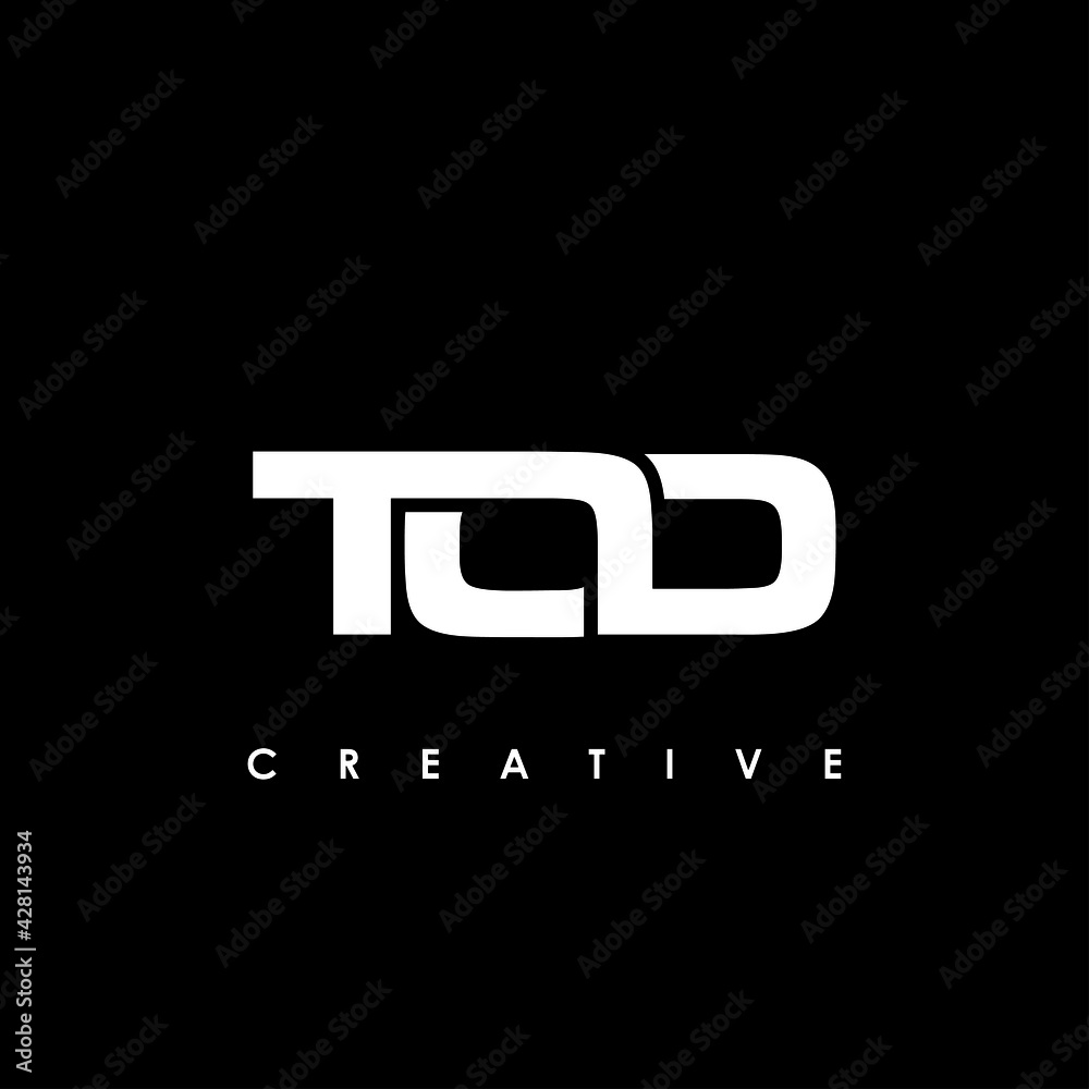 TOD Letter Initial Logo Design Template Vector Illustration Stock ...