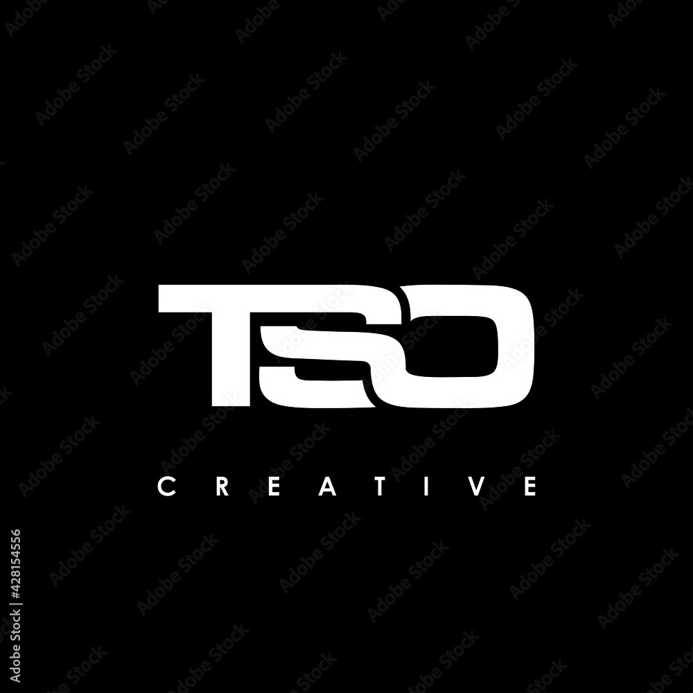TSO Letter Initial Logo Design Template Vector Illustration Stock ...