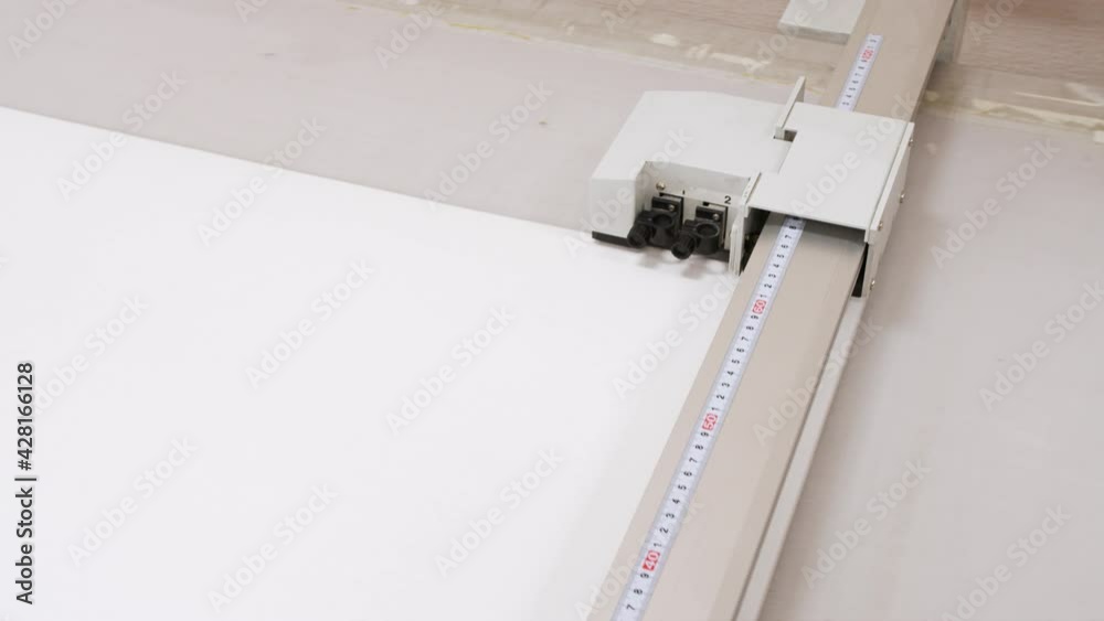 Stockvideo High precision digital cutting system - flatbed cutter ...