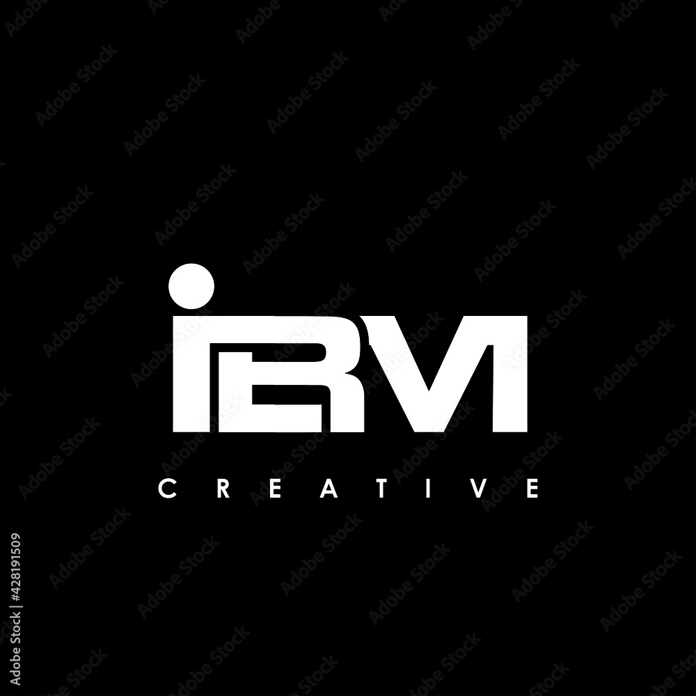 IBM Letter Initial Logo Design Template Vector Illustration Stock ...